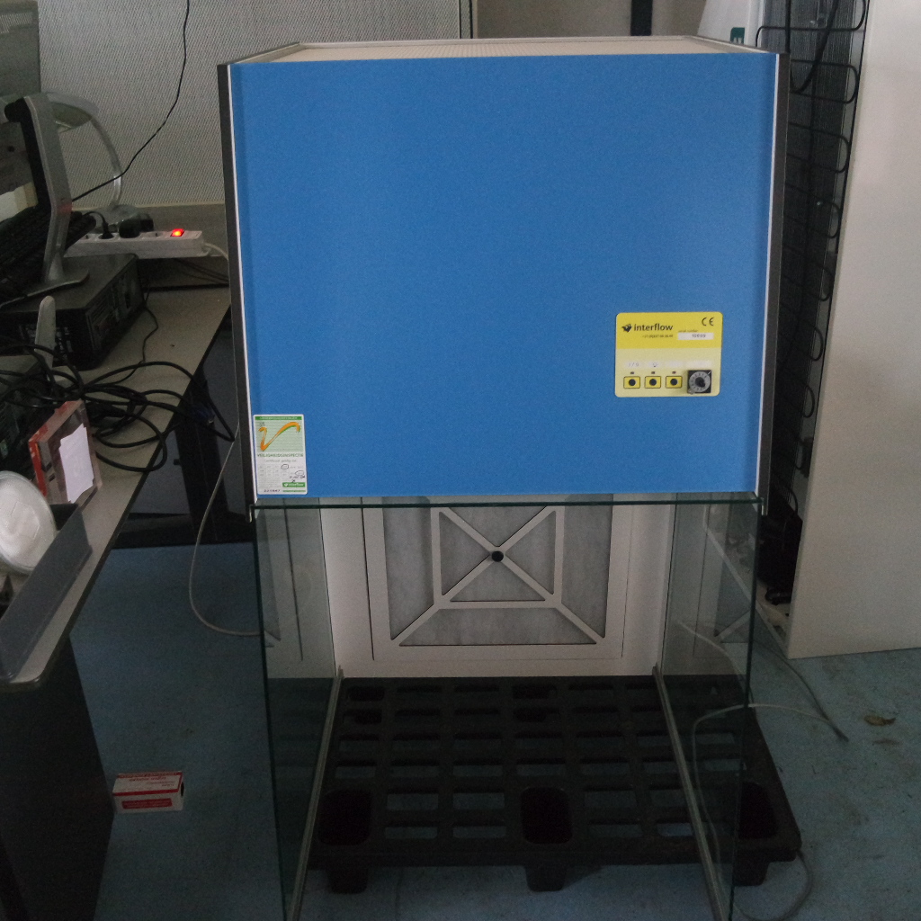 Used powder extraction hood from interflow