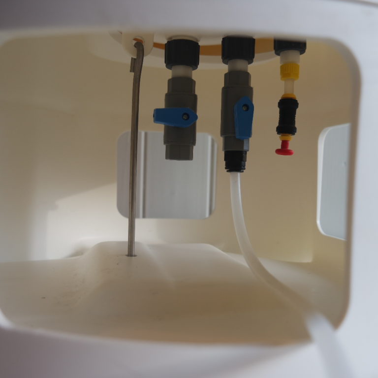 1144- Used Merck Millipore 60 liter PE tank - S-A-LE