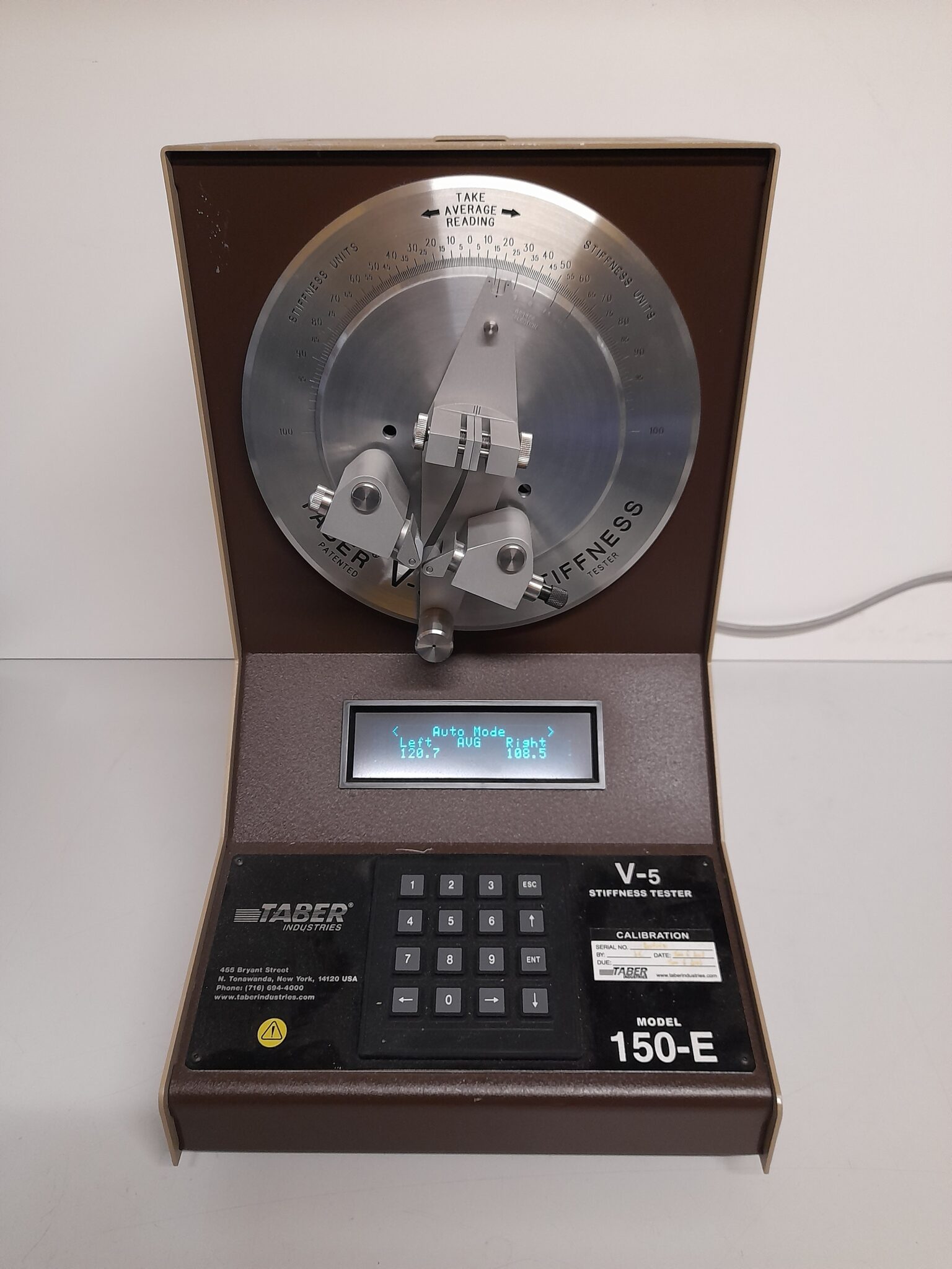 1576 - Used Taber stiffness tester 150-E - S-A-LE