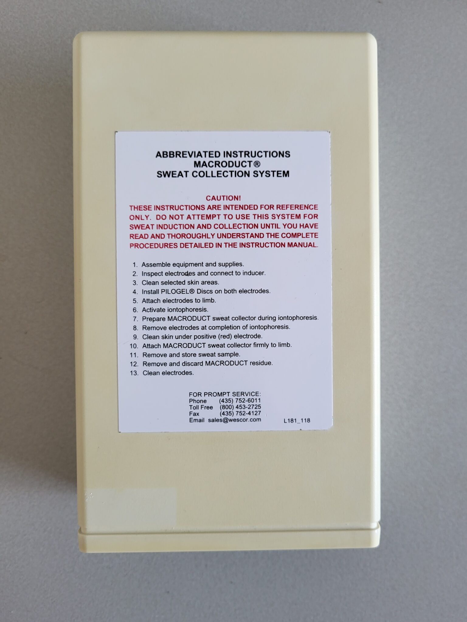 1843 - Macroduct sweat inducer model 3700-SYS - S-A-LE